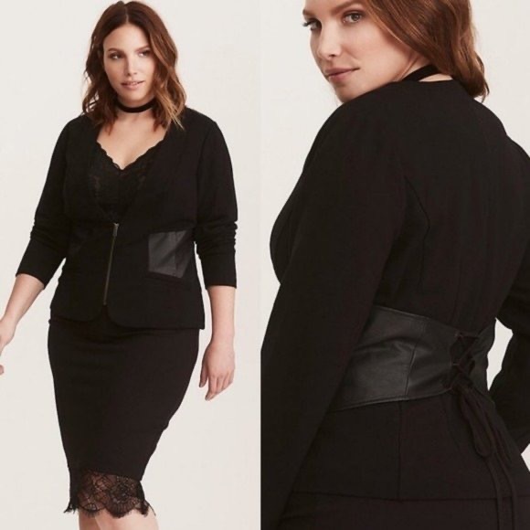 torrid | Jackets & Coats | Torrid Lace Back Blazer 3x | Poshmark